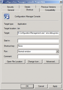 How can I enable Debug View in Configuration Manager 2012 console ...