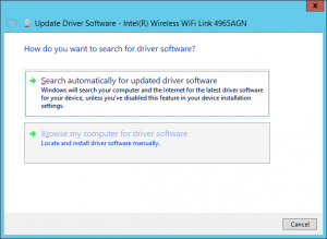 Browse my computer for driver software | just another windows noob