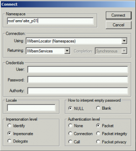 wbemtest connect | just another windows noob