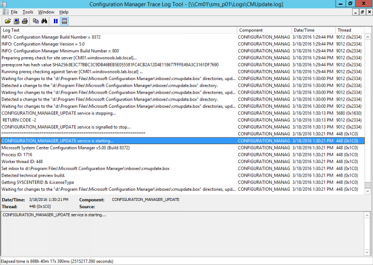 cmupdate log starting | just another windows noob