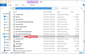 setup exe from configmgr installation folder | just another windows noob