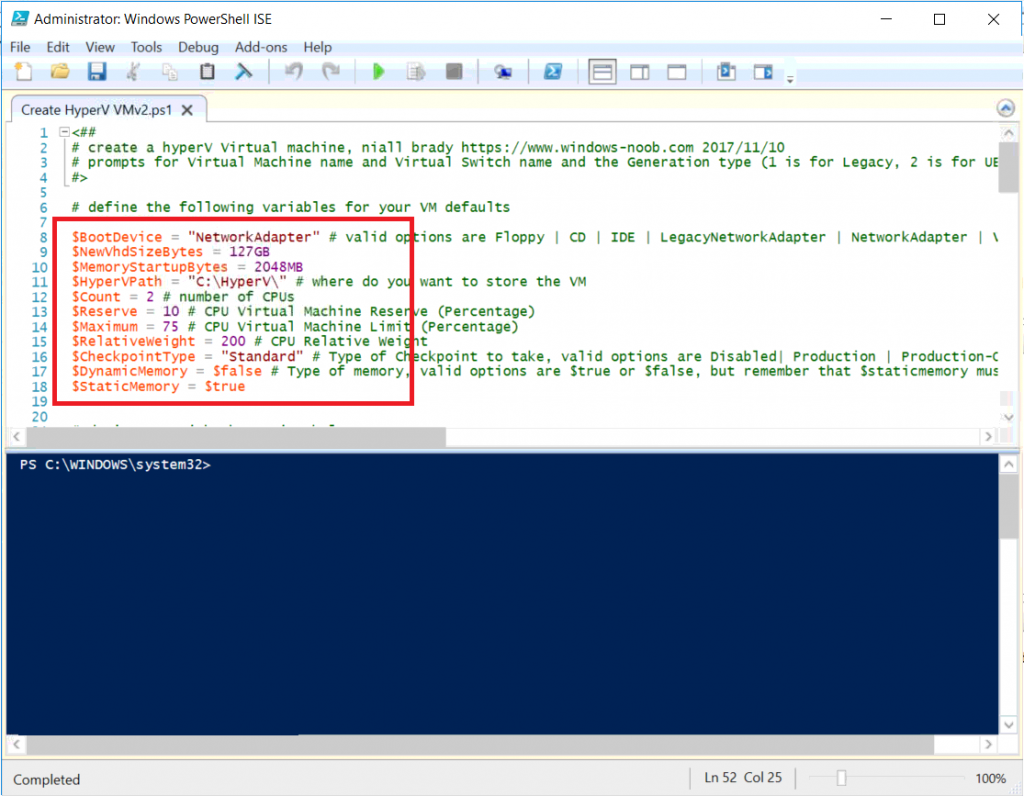 How Can I Quickly Create A Hyper V Virtual Machine Using Powershell Just Another Windows Noob