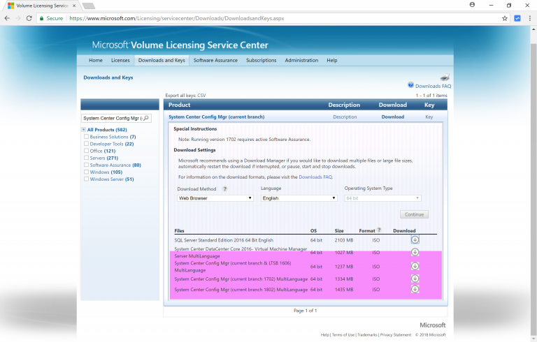 System Center Configuration Manager (Current Branch) version 1802 is ...