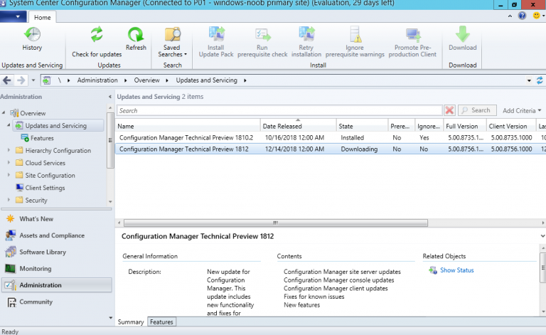 A summary of System Center Configuration Manager releases in 2018 and ...