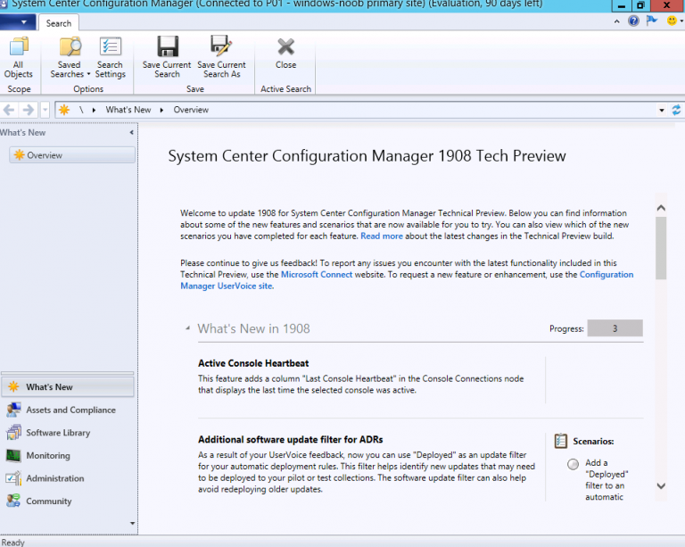 System Center Configuration Manager Technical Preview version 1908 is available now ! | just ...