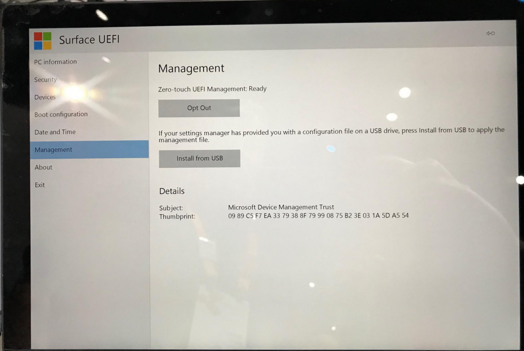 Configuring Surface firmware settings using DFCI in Microsoft Intune | just another windows noob