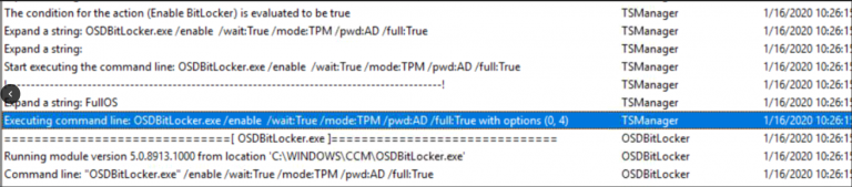 Enabling Full Disk Encryption In Microsoft Endpoint Configuration Manager 1910 In A Task