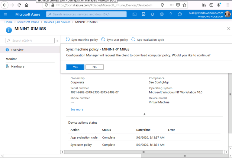 Using Device Sync And Device Actions In Microsoft Endpoint Manager