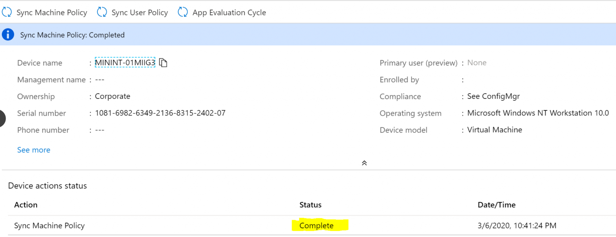 Using device sync and device actions in Microsoft Endpoint Manager ...