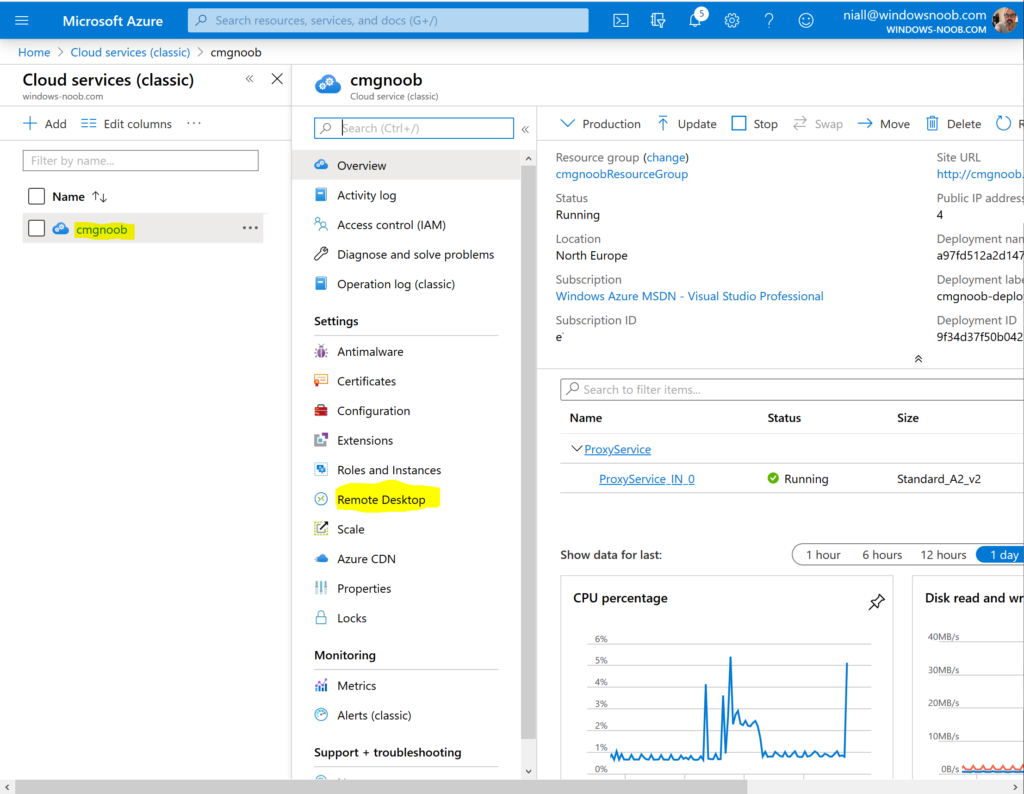 Why can’t I RDP to my CMG ? | just another windows noob