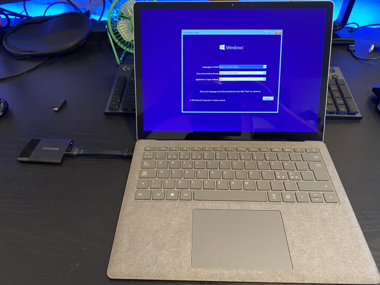 How to USB boot a Microsoft Surface Laptop 4 | just another windows noob