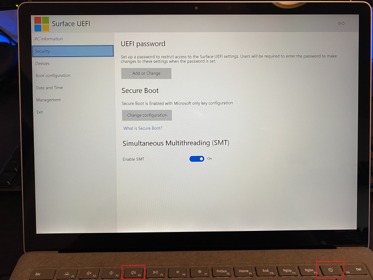 How to USB boot a Microsoft Surface Laptop 4 | just another windows noob