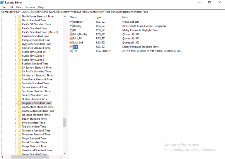 Problems Setting A Timezone Using Set Timezone Just Another Windows Noob