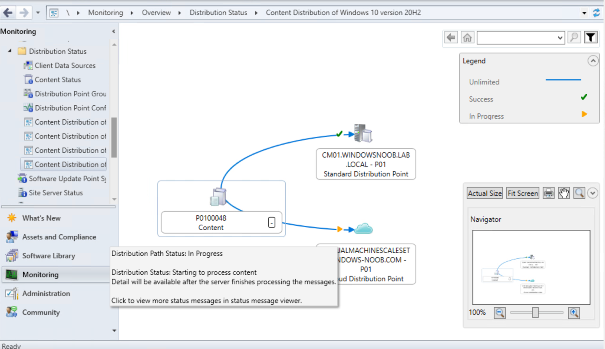 Technical Preview 2201 – A closer look at content distribution status ...
