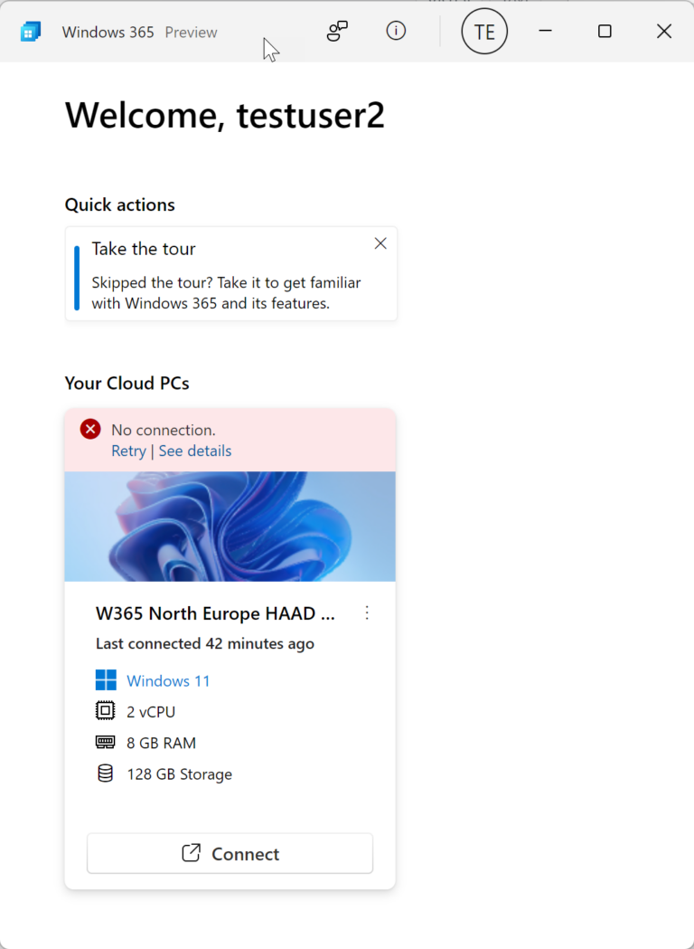 Windows 365 app not connecting ? try this | just another windows noob