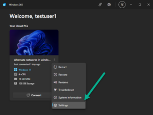 A quick look at some of the new features in the Windows 365 app | just ...