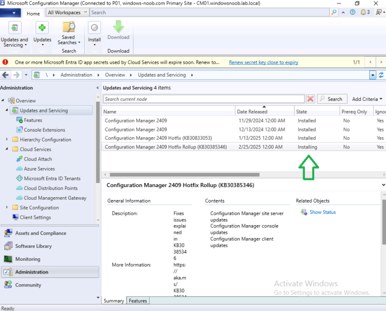 Hotfix rollup KB30385346 released for CM2409 – fixes CMG issues amongst ...