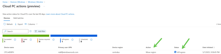 Moving one or more Windows 365 Cloud PCs to another location | just ...