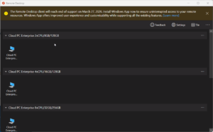 First looks at the Remote Desktop Client app migration tool | just ...