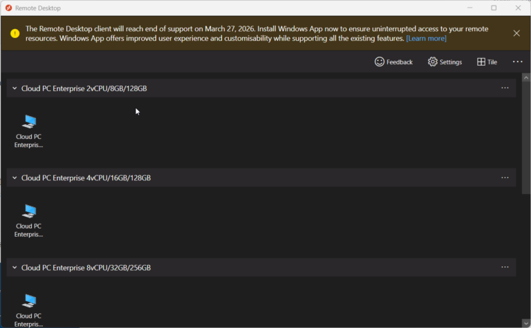 First looks at the Remote Desktop Client app migration tool | just ...